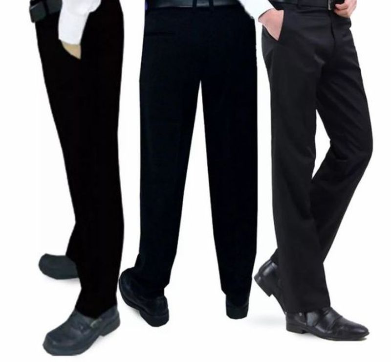 Celana Bahan Hitam Pria