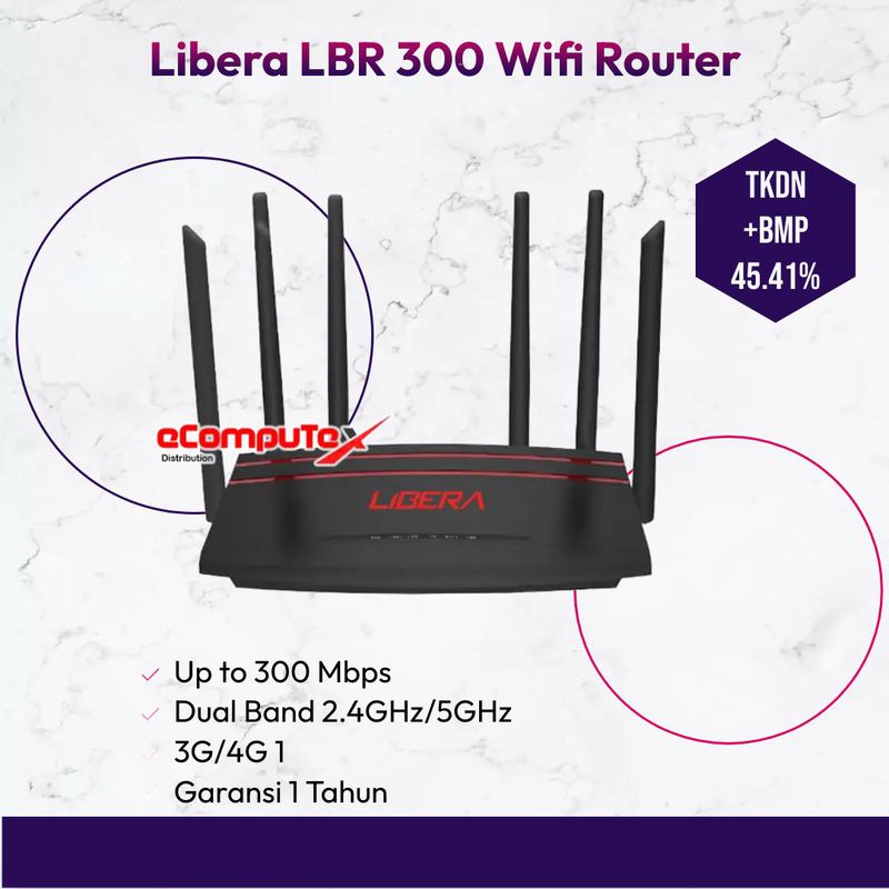 Libera LBR 300 Wifi Router - TKDN RESMI