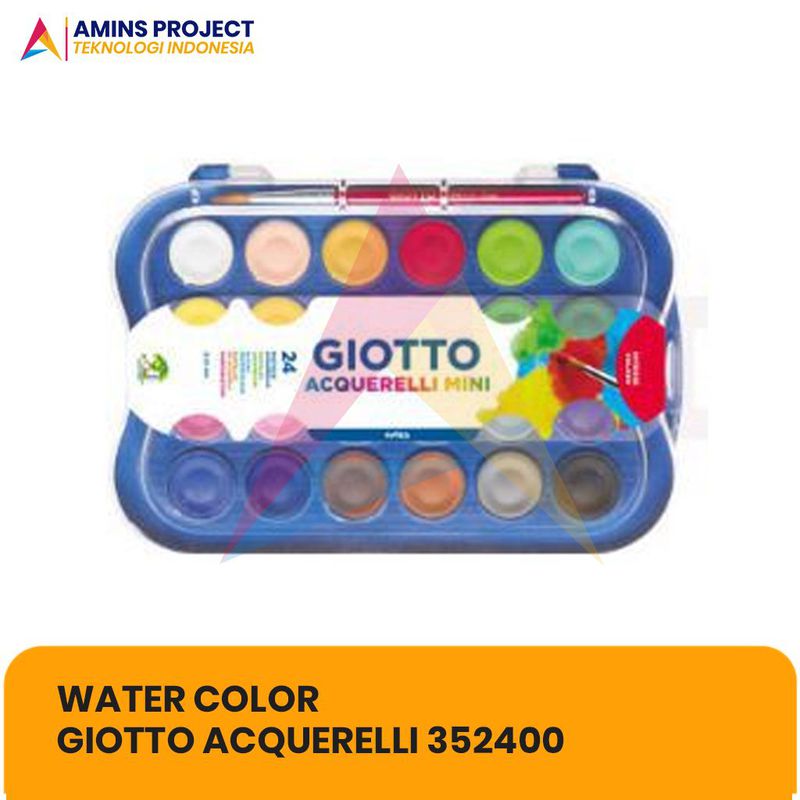 CAT AIR / WATER COLOR GIOTTO ACQUERELLI MINI 24 WARNA 352400