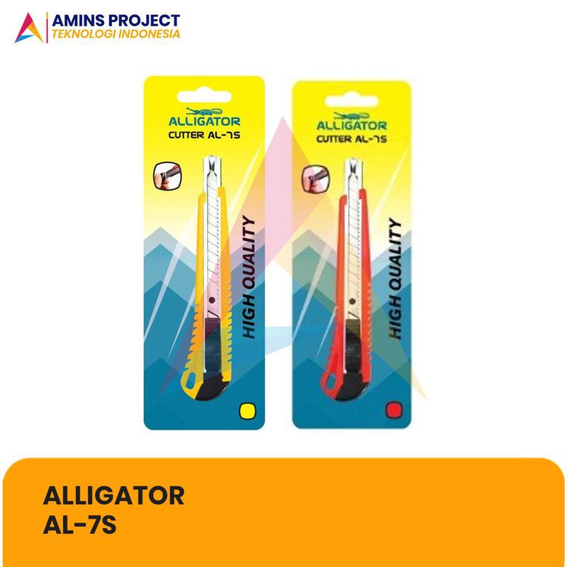 ALLIGATOR PEMOTONG KERTAS / PISAU CUTTER KECIL AL-7S MURAH