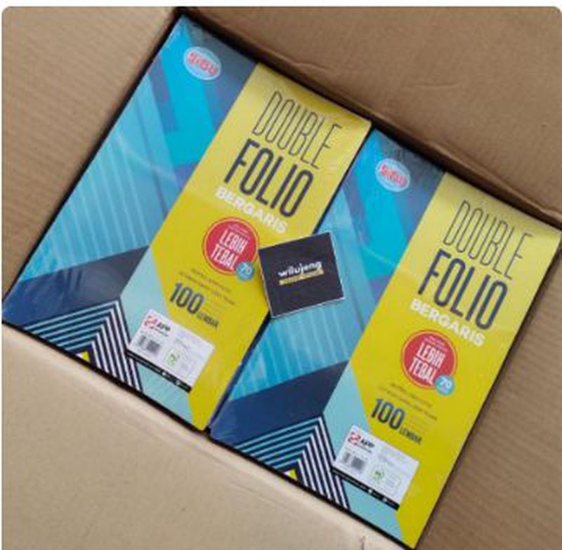 Kertas folio bergaris 1 dus