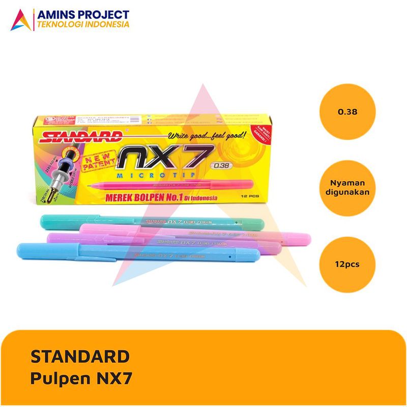 BOLPEN / BALLPOINT / PULPEN STANDARD NX7 (1 PAK) MURAH