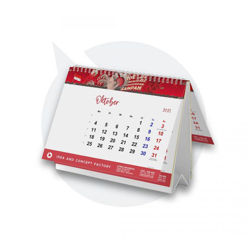 KALENDER DUDUK CUSTOM 15 x 21 cm