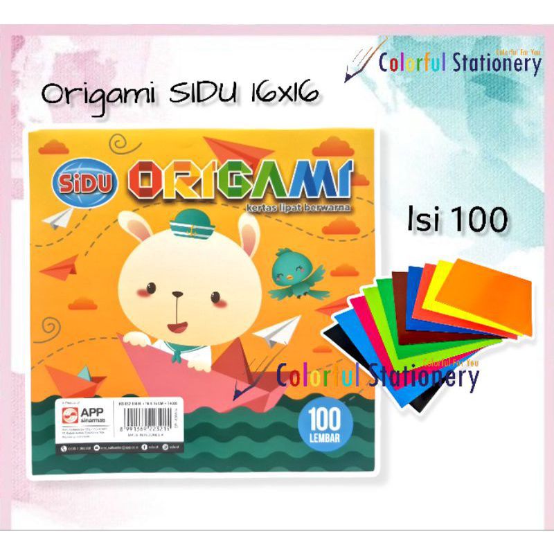 Origami / Kertas Warna SIDU 16 X 16 (100 Lembar)