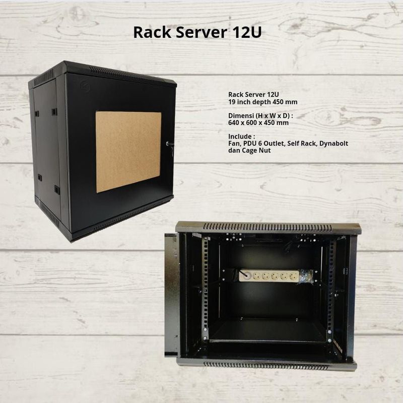 RACK SERVER 12U DEPTH 450MM