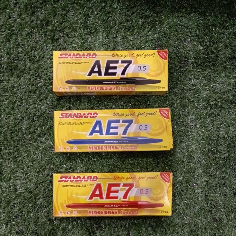 Pulpen Standard AE7 / Ballpoint Standard AE7 - Merah