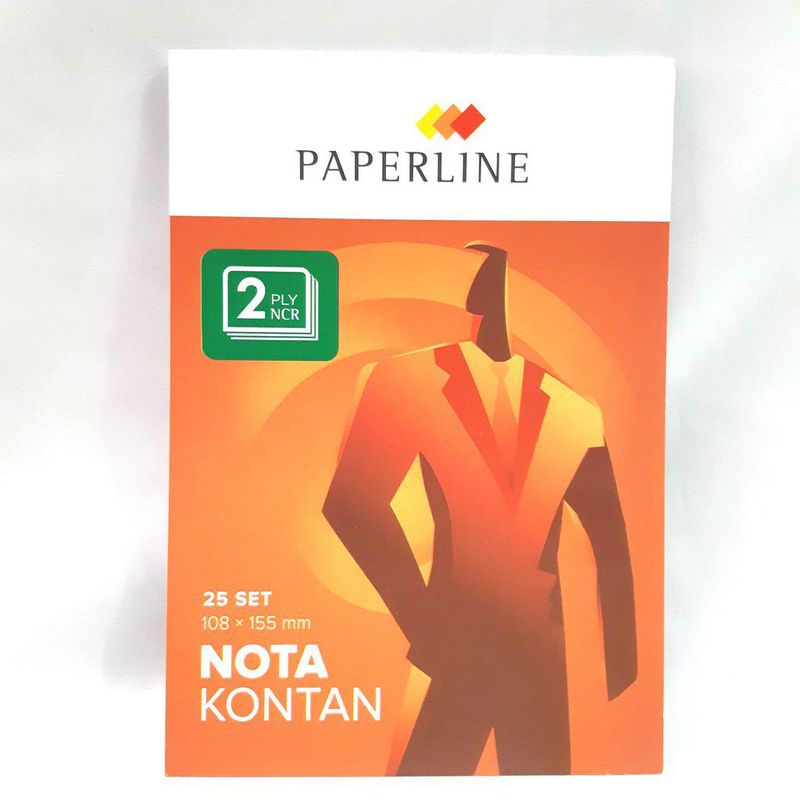 Nota Kontan Paperline Kecil K2 2PLY NCR (25 SET) Ukuran:108x155 mm