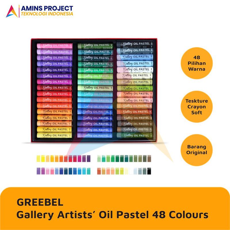 CRAYON OIL GREEBEL ARTIST 48 WARNA MURAH