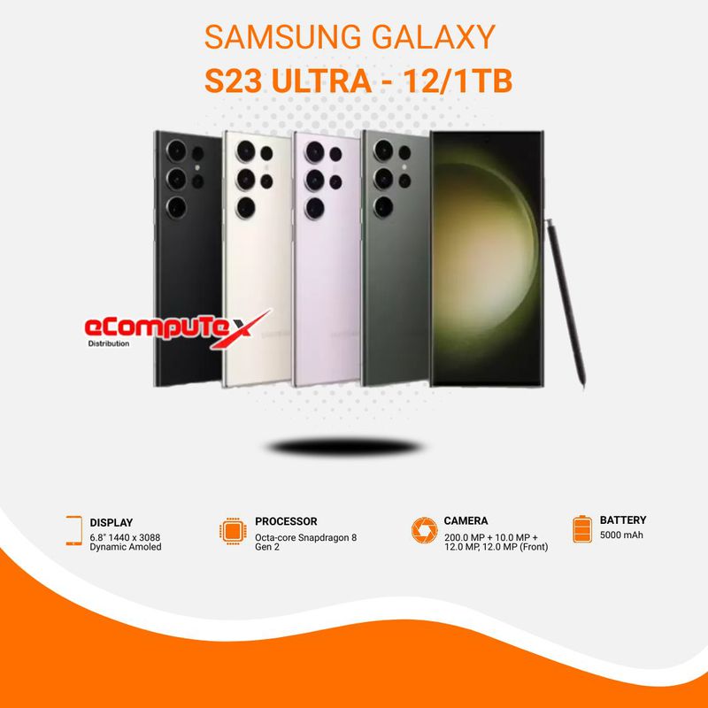 Handphone Samsung Galaxy S23 ULTRA 12/1TB - TKDN RESMI