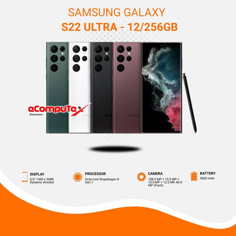 Handphone Samsung Galaxy S22 ULTRA 12/256GB - TKDN RESMI