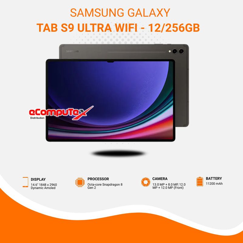 Tablet Samsung Galaxy Tab S9 Ultra 256 Wifi - TKDN RESMI