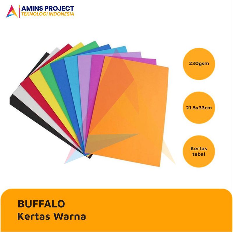 KERTAS BUFFALO TEBAL (1 PAK ISI 100 LEMBAR)