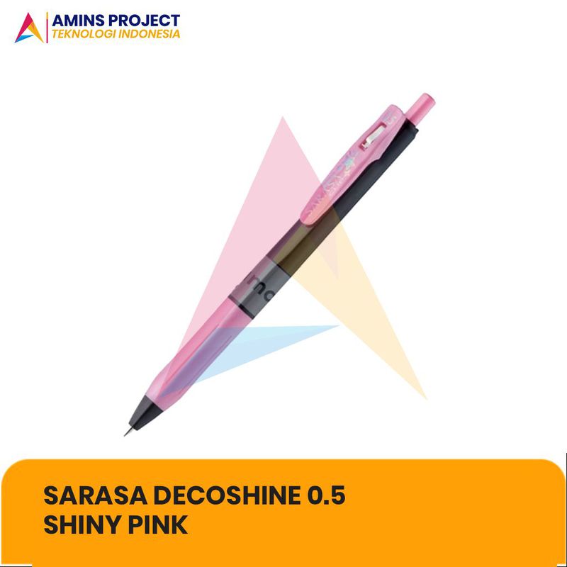 PULPEN / BOLPEN SARASA DECOSHINE 0.5 SHINY PINK
