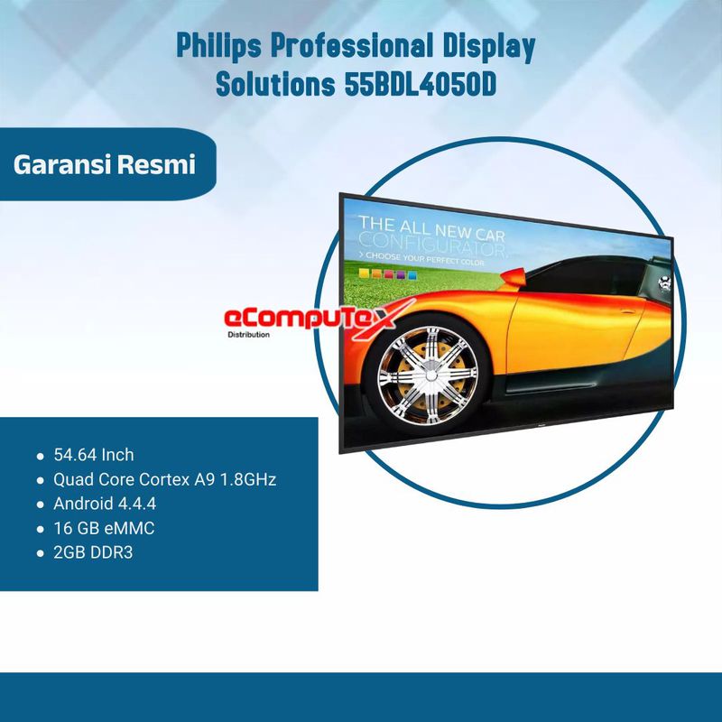 Philips Professional Display Solutions 55BDL4050D - GARANSI RESMI