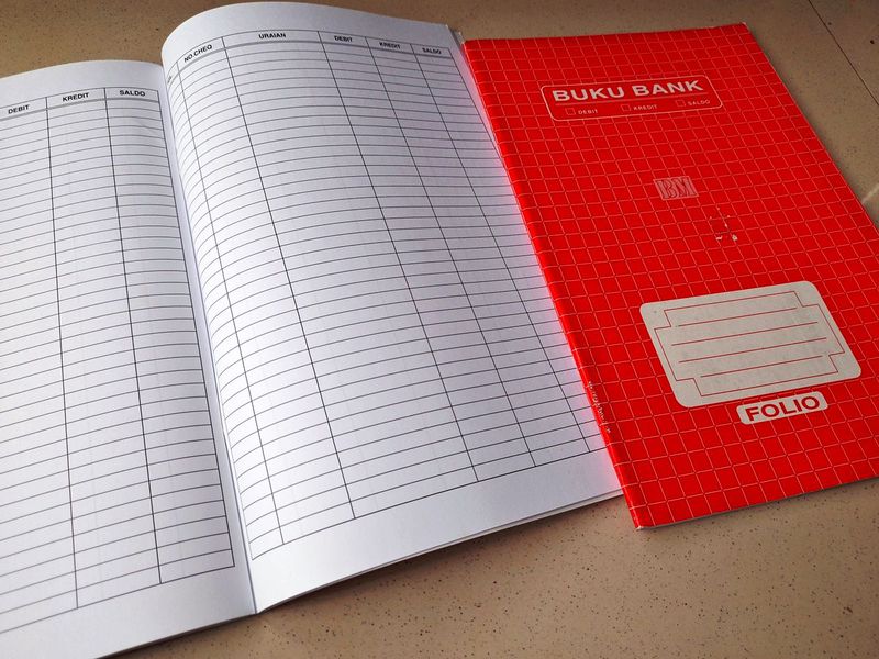 buku bank folio buku cek buku besar - 1 pcs