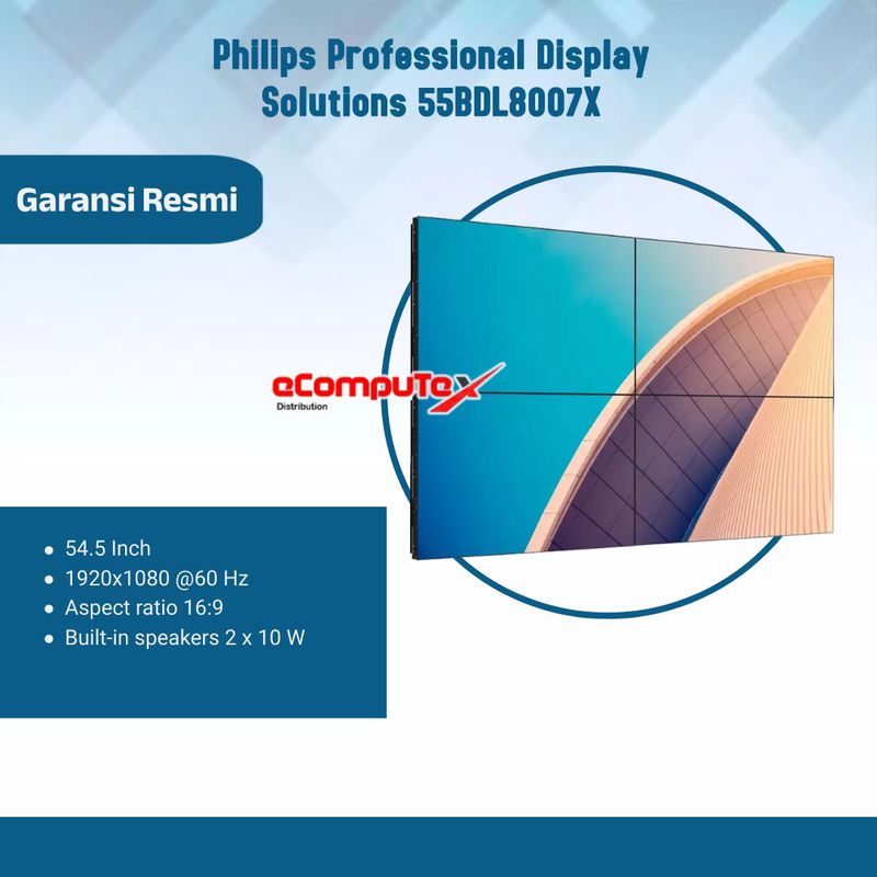 Philips Professional Display Solutions 55BDL8007X - GARANSI RESMI