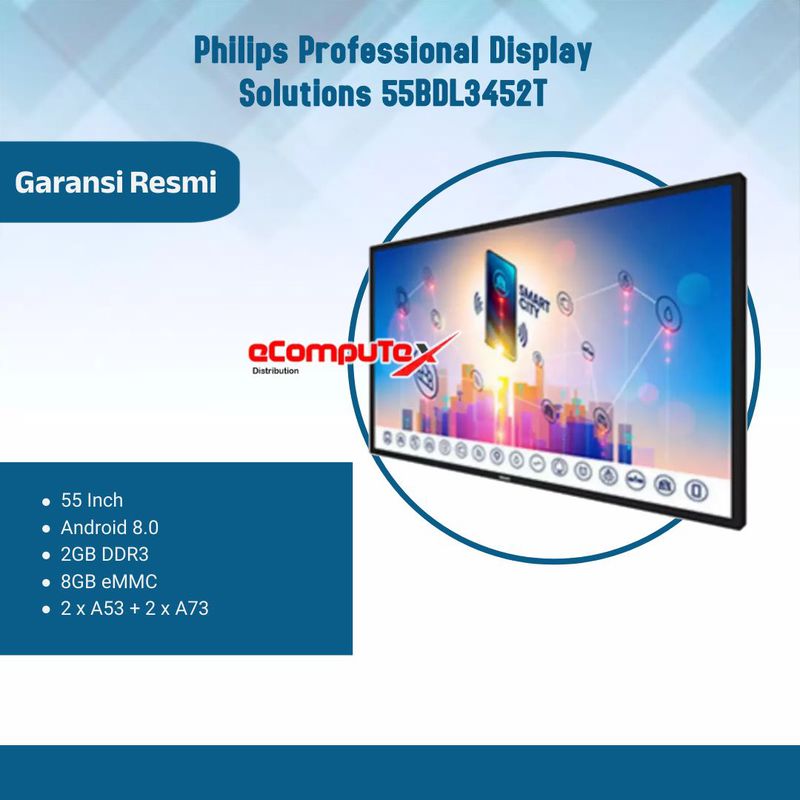 Philips Professional Display Solutions 55BDL3452T - GARANSI RESMI