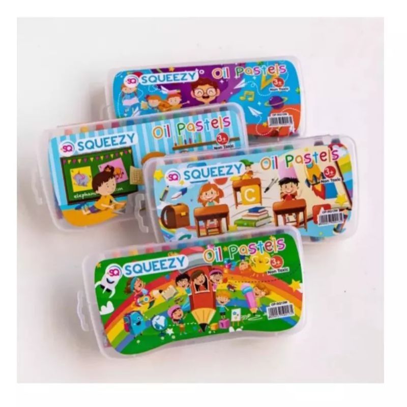 Crayon 12 Warna Fancy Squeezy