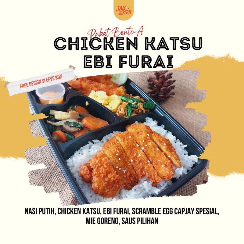 Paket Bento Box - Chicken Katsu Ebi Furai