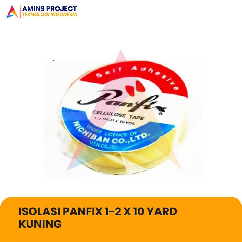 ISOLASI PANFIX 1/2 x 10 YARD KUNING