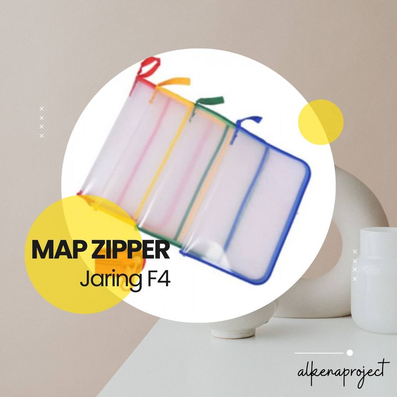 Map Zipper Jaring F4