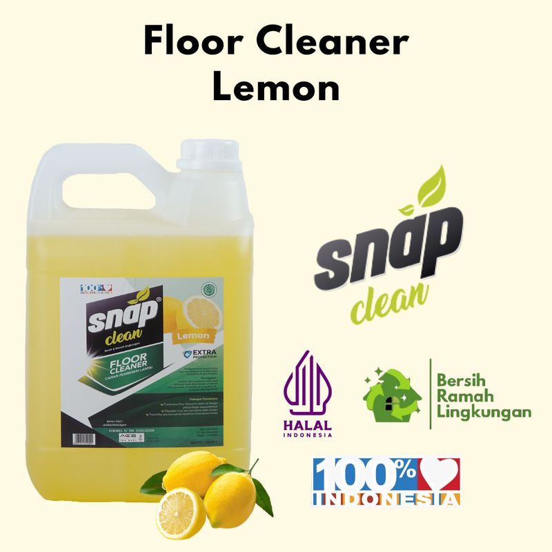 Pembersih Lantai Floor Cleaner SNAP CLEAN 4 Liter - Lemon