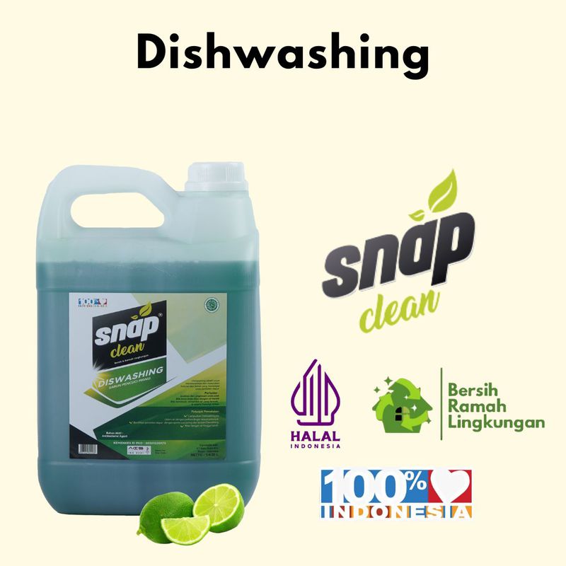 Sabun Cuci Piring Dishwashing SNAP CLEAN 4 Liter