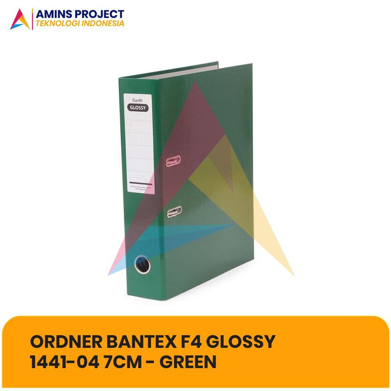 ORDNER BANTEX F4 GLOSSY 1441-04 7cm WARNA GREEN