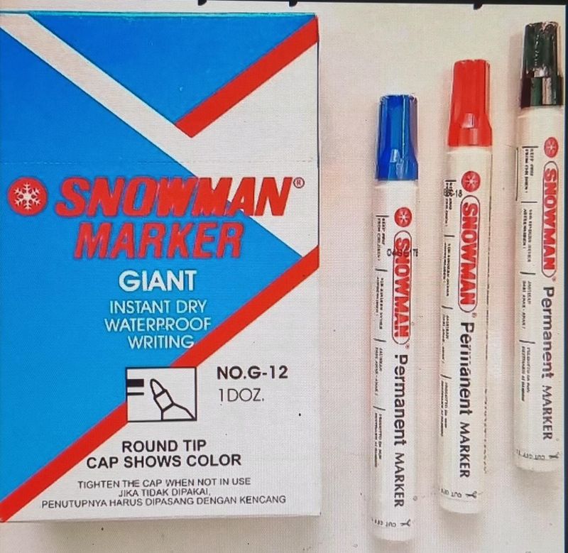 Spidol Permanen Snowman - Hitam
