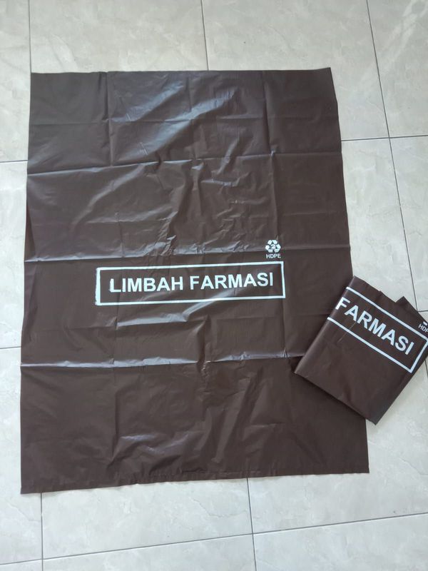 Kantong Plastik Limbah Medis dan Kimia, Warna Coklat