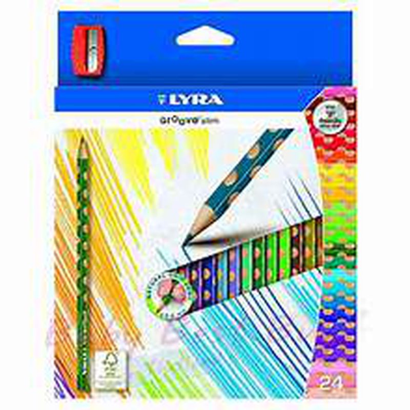 PENSIL WARNA 24 COLOR LYRA GROOVE SLIM
