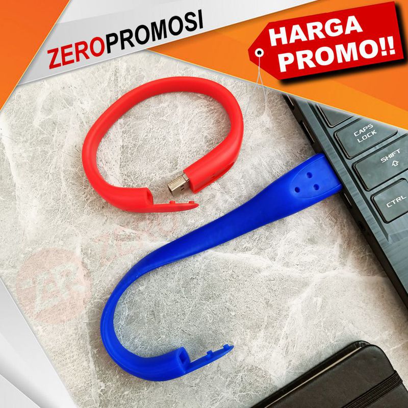 Souvenir Flashdisk Gelang Karet Custom FDBR02 Cetak Logo