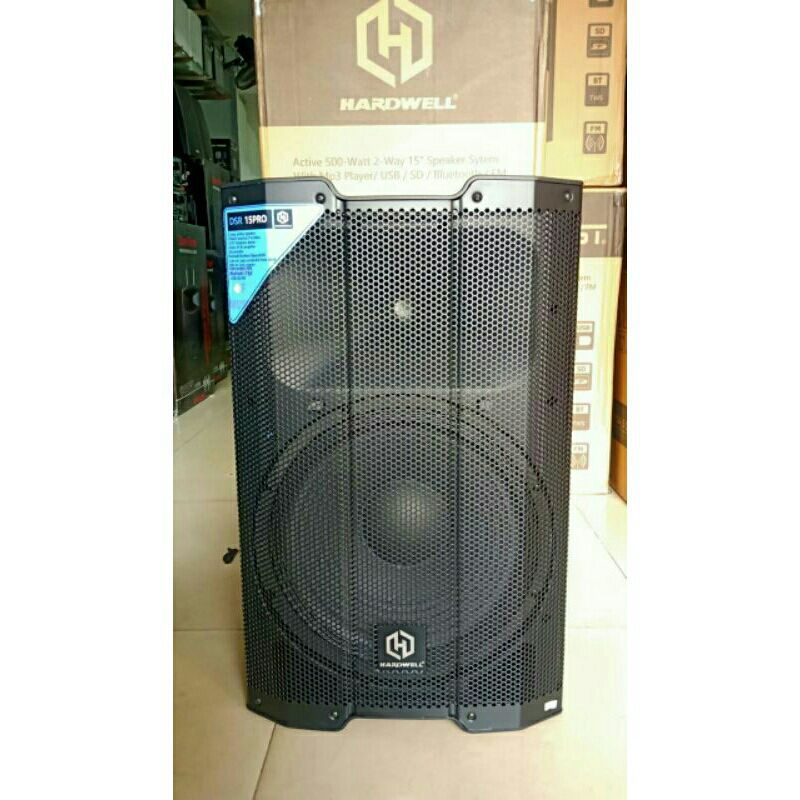 SPEAKER AKTIF 15" DSR-15 PRO HARDWEL (MIC + STANDING)