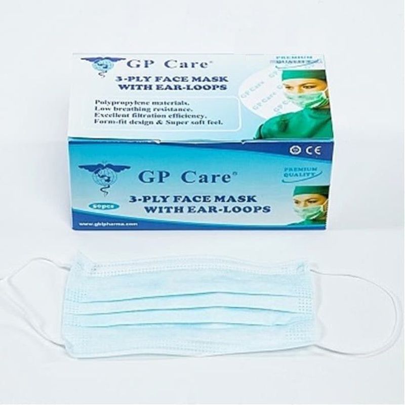 Masker Earloop 3 ply GP Care / Masker Bedah