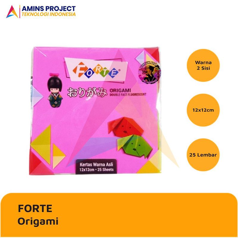 ORIGAMI / KERTAS LIPAT FORTE 12X12 (ISI 25 LEMBAR)