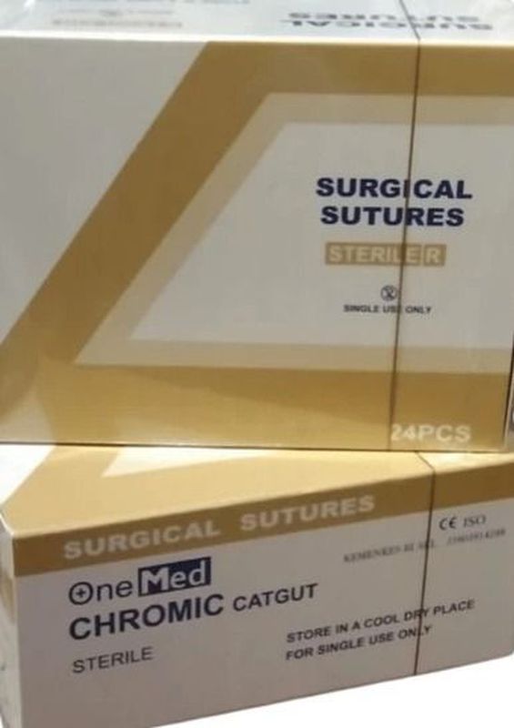 Benang Chromic+Nald Onemed - 2/0+Nald