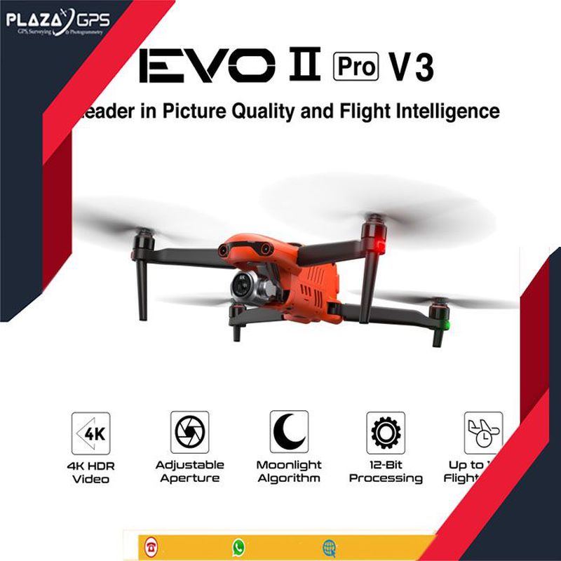Autel Evo II Pro V3 Drone 6K 20MP 1” SENSOR 15KM 40Min - Rugged Bundle
