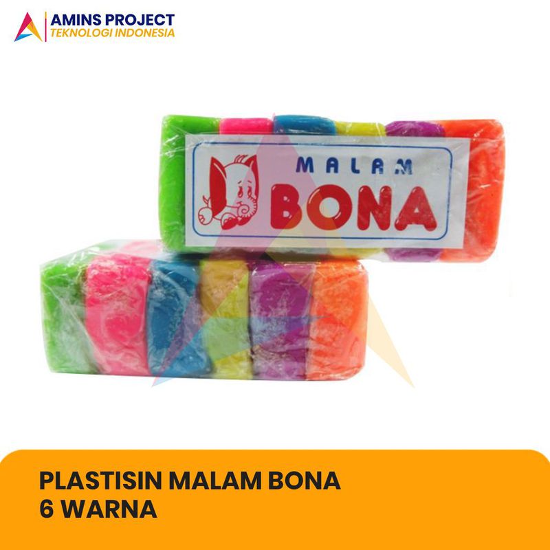 PLASTISIN MALAM 6 WARNA BESAR