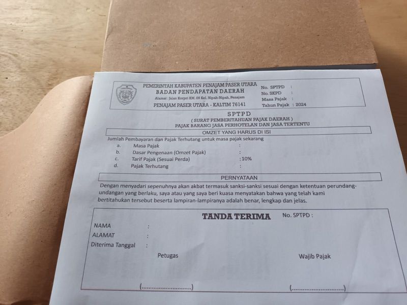 SPTPD PAJAK PERHOTELAN