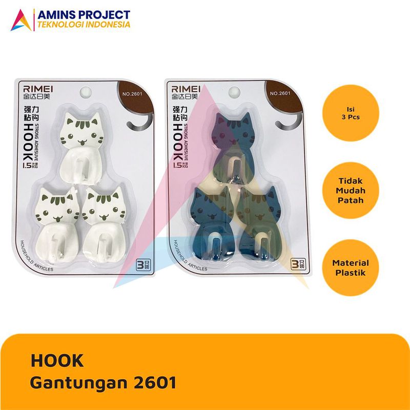 KAIT HOOK / GANTUNGAN BAJU CATS 2601 (1 SET)