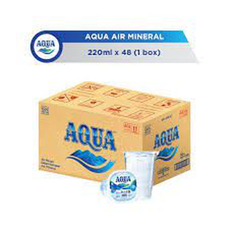 Air Mineral Gelas 220 ML (Aqua)