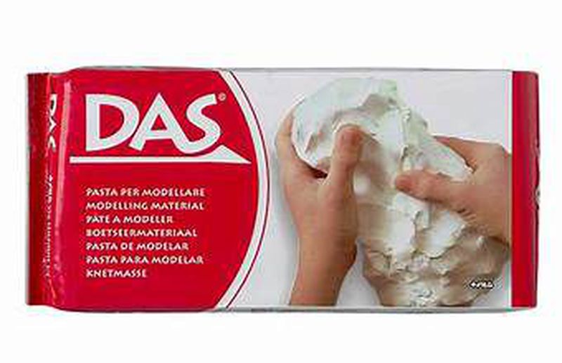 DAS MODELLING MATERIALS 500G, WHITE / TERACOTA