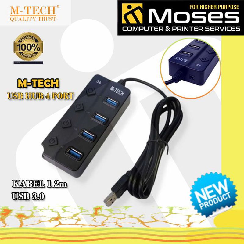 USB HUB M-TECH 4 PORT