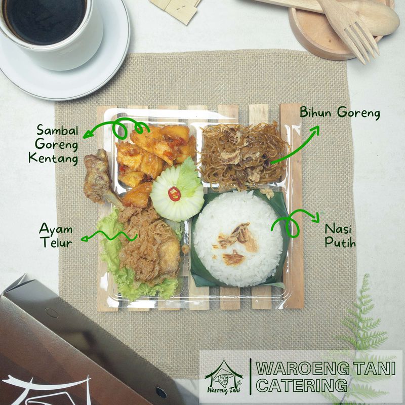 NASI KOTAK AYAM TELUR TYPE 2 30K