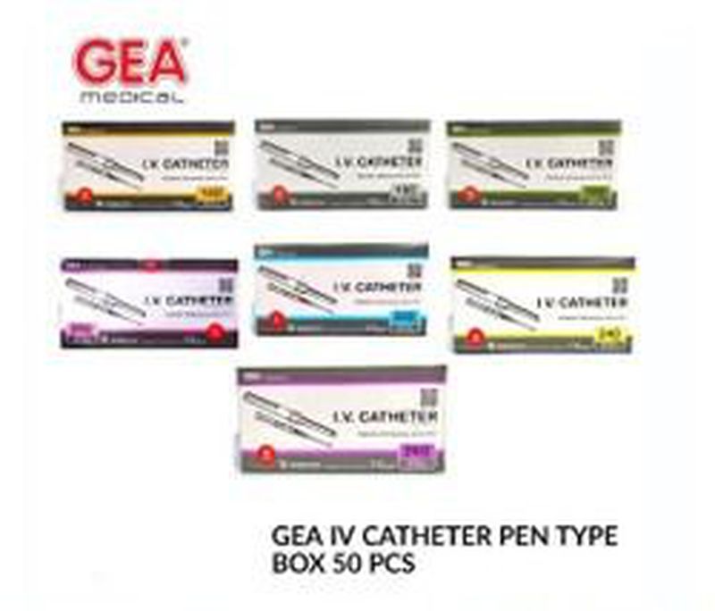 IV. Catheter Type Pen No. 18 G, 20 G, 22 G, 24 G, 26 G Gea Medical - 20G