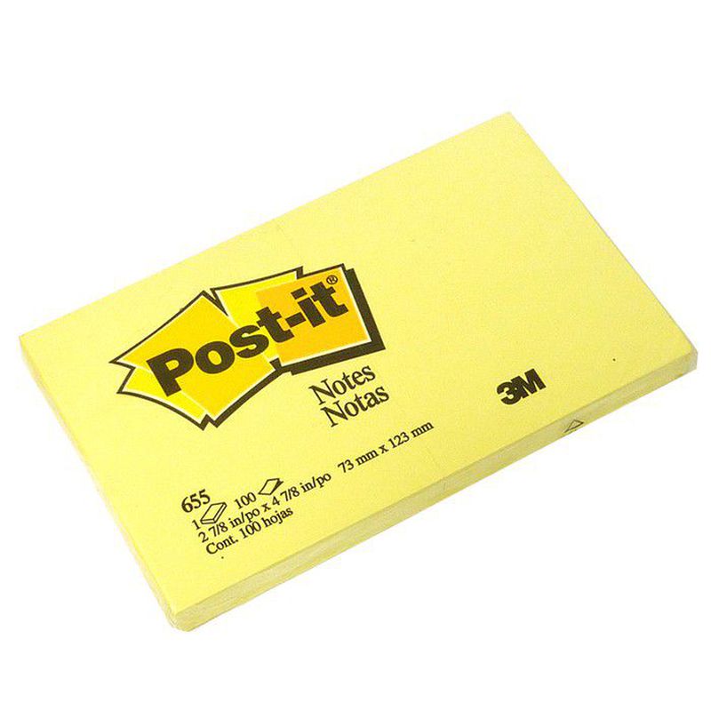 3M POST IT NOTE 655 73 X 123MM