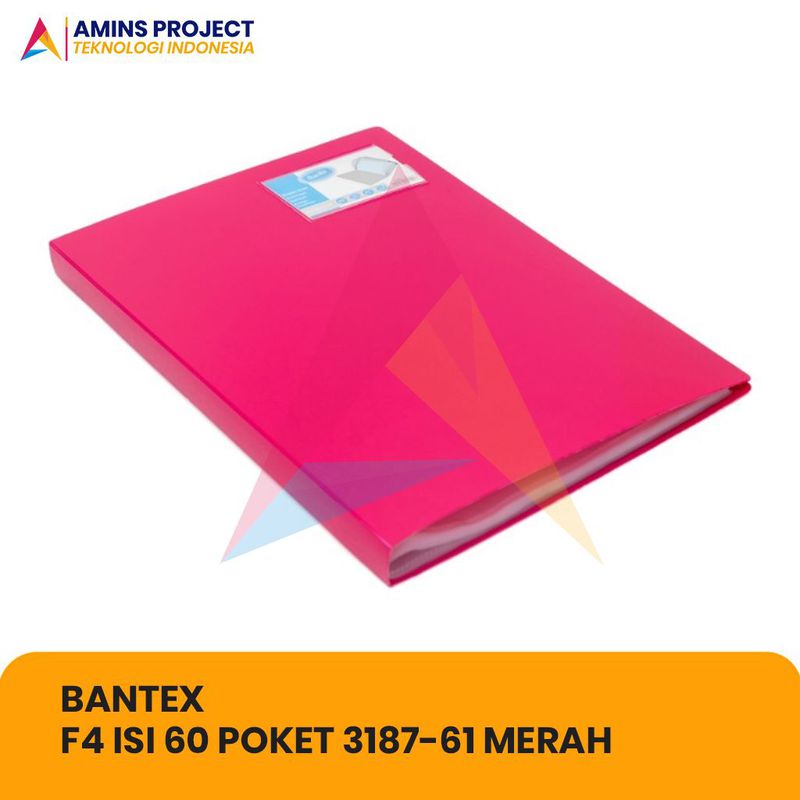 DOKUMEN KEEPER / CLEAR HOLDER BANTEX F4 ISI 60 POKET 3187-61