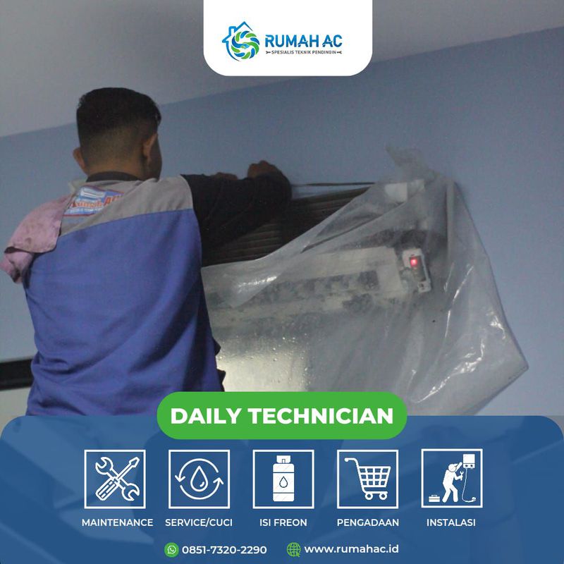 Service AC Split 1,5 - 2 PK + Cuci - 1,5