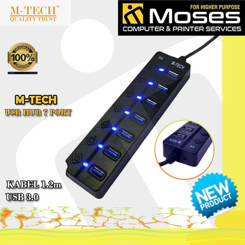 USB HUB M-TECH 7 PORT