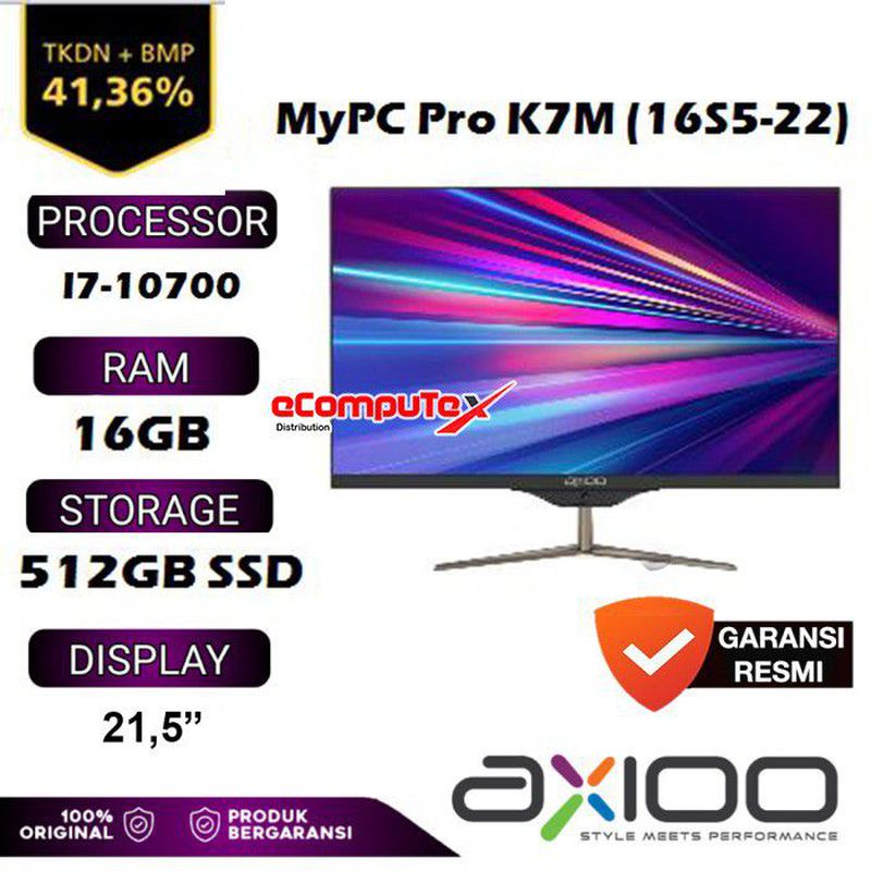 Mini PC Axioo MyPC Pro K7M (16S5-22) i7-11700 16GB 512GB SSD TKDN - Resmi